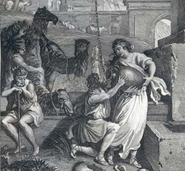 Rebekah Gives the Lord a Drink - Genesis Image