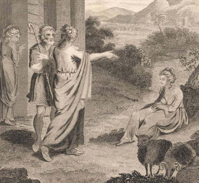 Laban and Jacob - Genesis Image