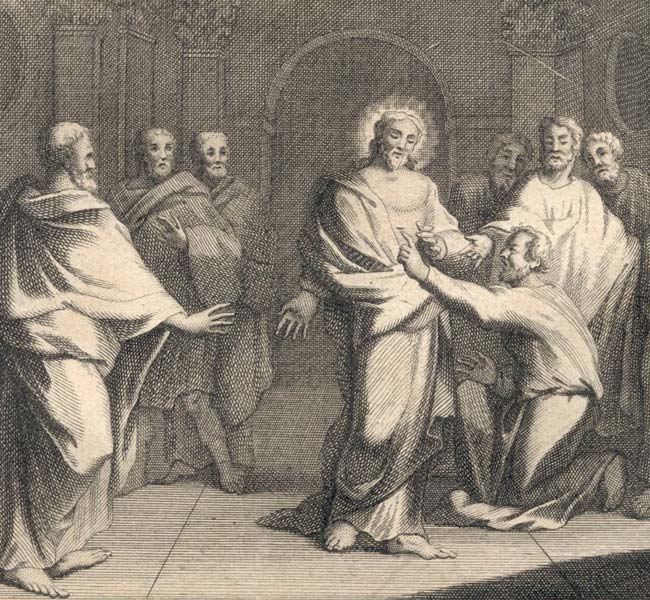 Thomas Touches Jesus - John Image