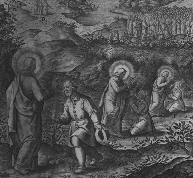 Deaf Man Hears (engraving) - Classic BLB Images Image