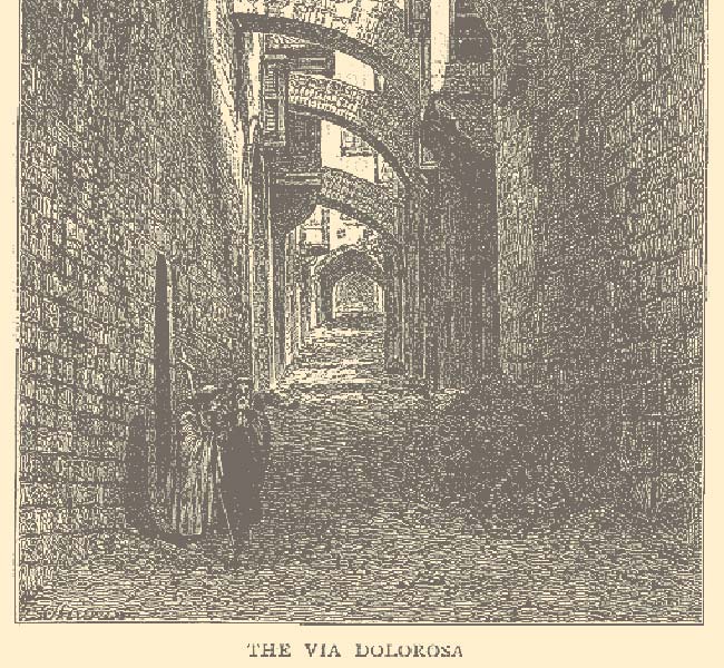 The Via Dolorosa (engraving) - Classic BLB Images Image
