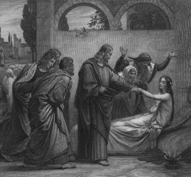 The Raising of Jairus' Daughter (engraving) - Luke Image