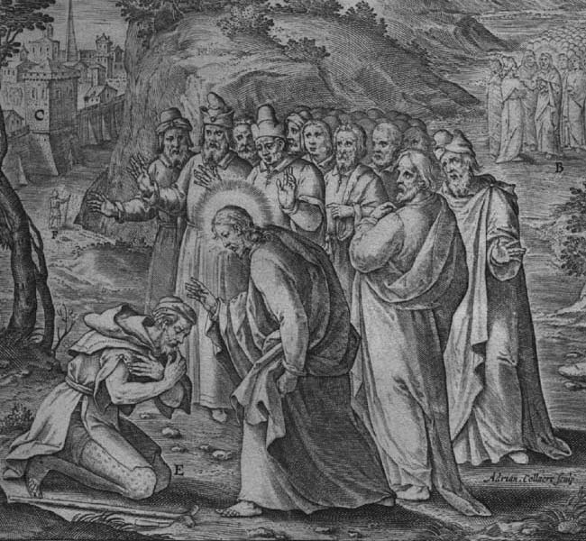 The Leper Healed (engraving) - Classic BLB Images Image
