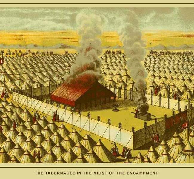 Tabernacle in the Midst of the Encampment (illustration) - Classic BLB ...