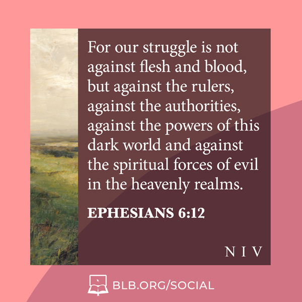 Ephesians 6:12 (NIV) - Scripture Image