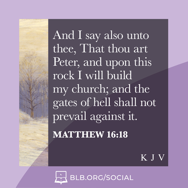 Matthew 16:18 (KJV) - Scripture Image