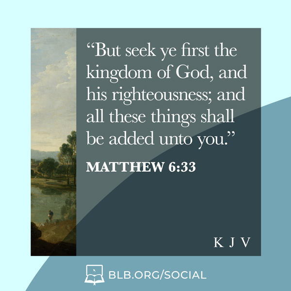 Matthew 6:33 (KJV) - Scripture Image