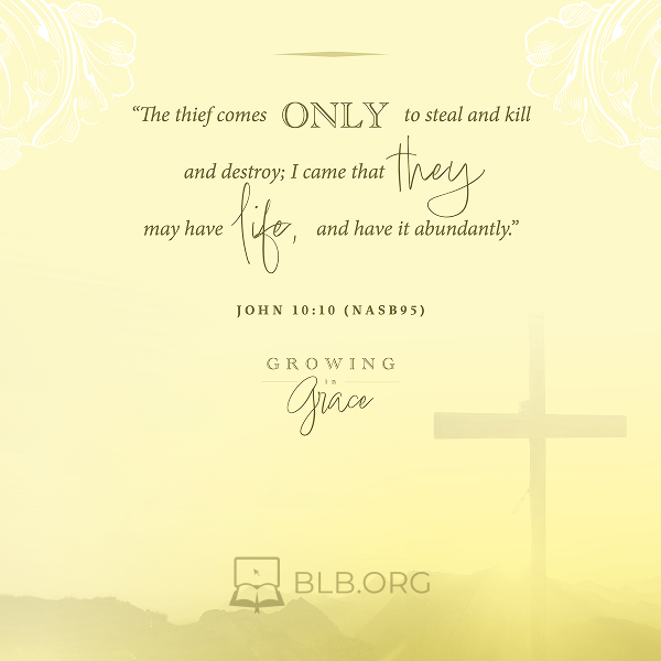 John 10:10 (NASB95) - Calendar Images Image