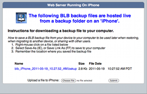 The BLB for iPhone || User Manual || Preferences